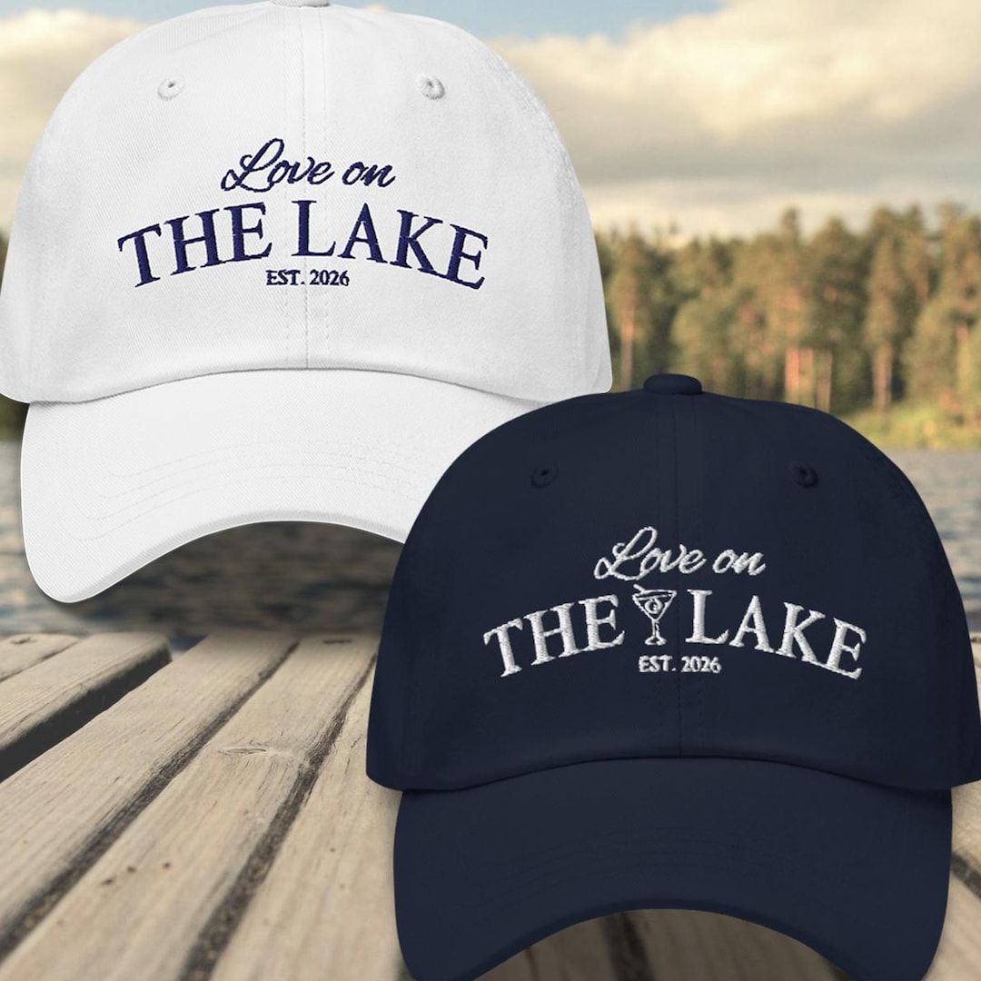 Love on the Lake Bachelorette Party Hats, Embroidered Lake Baseball Cap ...