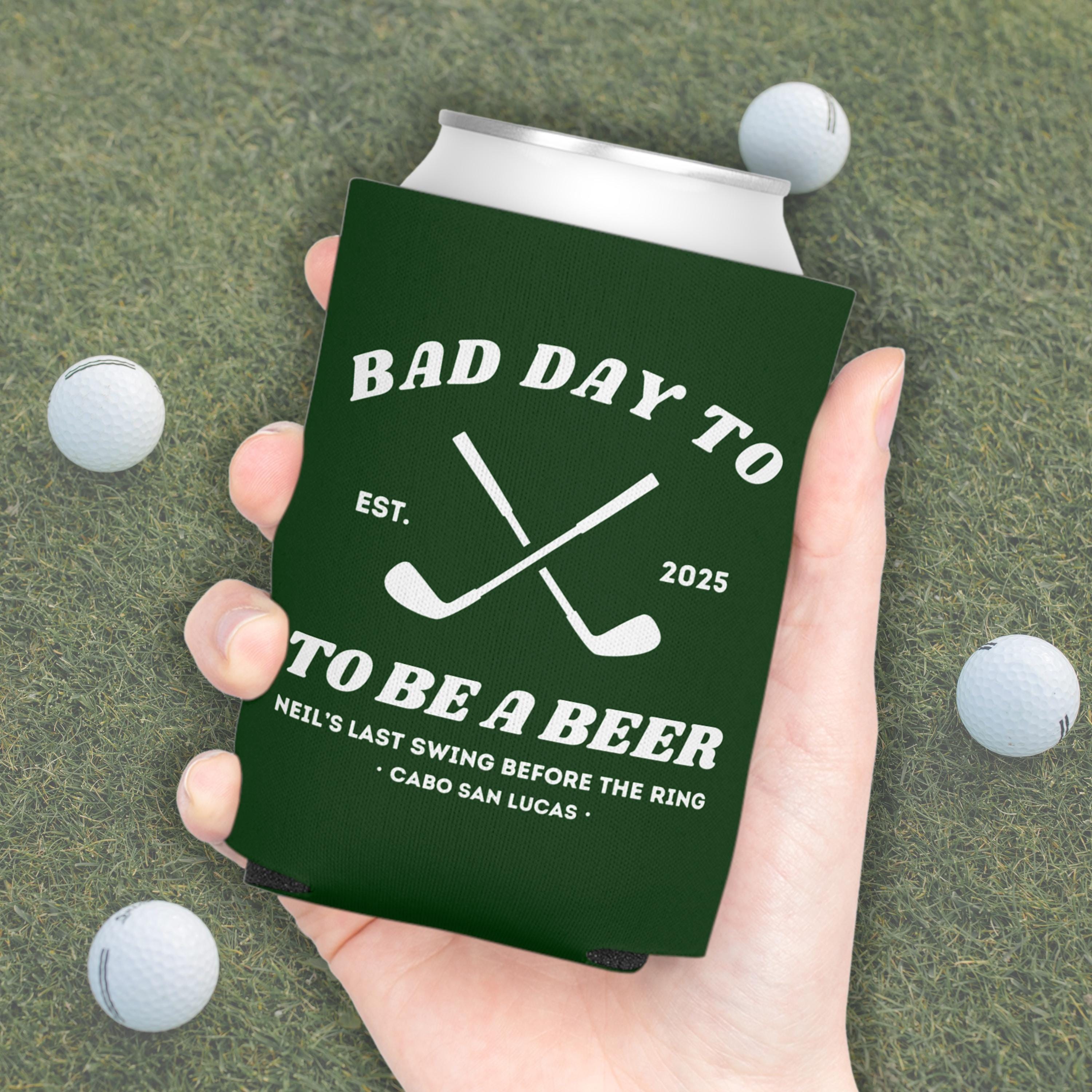 Custom Bachelor Party Beer Hugger, Golf Can Cooler, Bachelor Party ...
