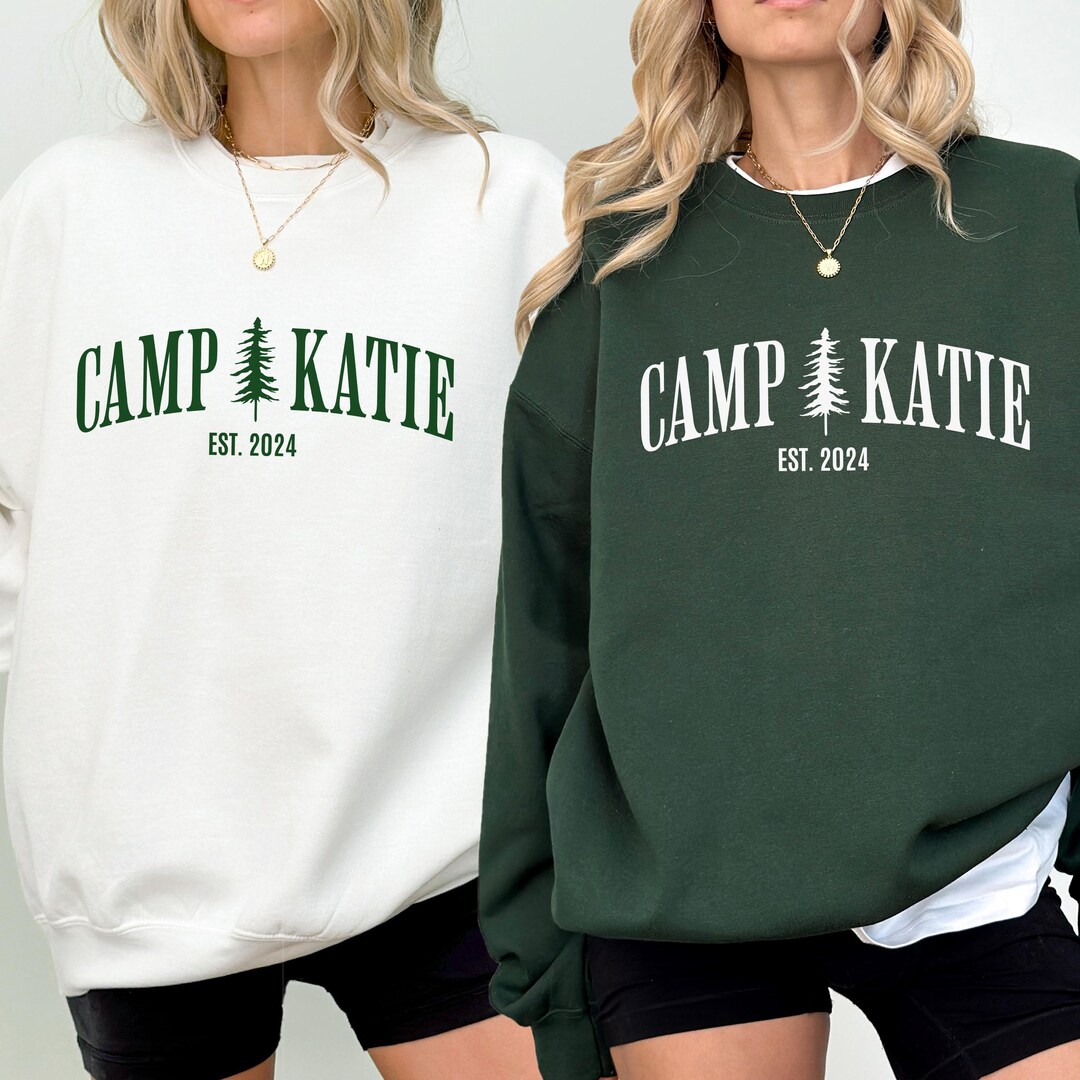 Custom Camp Bachelorette Party Sweatshirts, Gildan 18000, Camp Theme ...