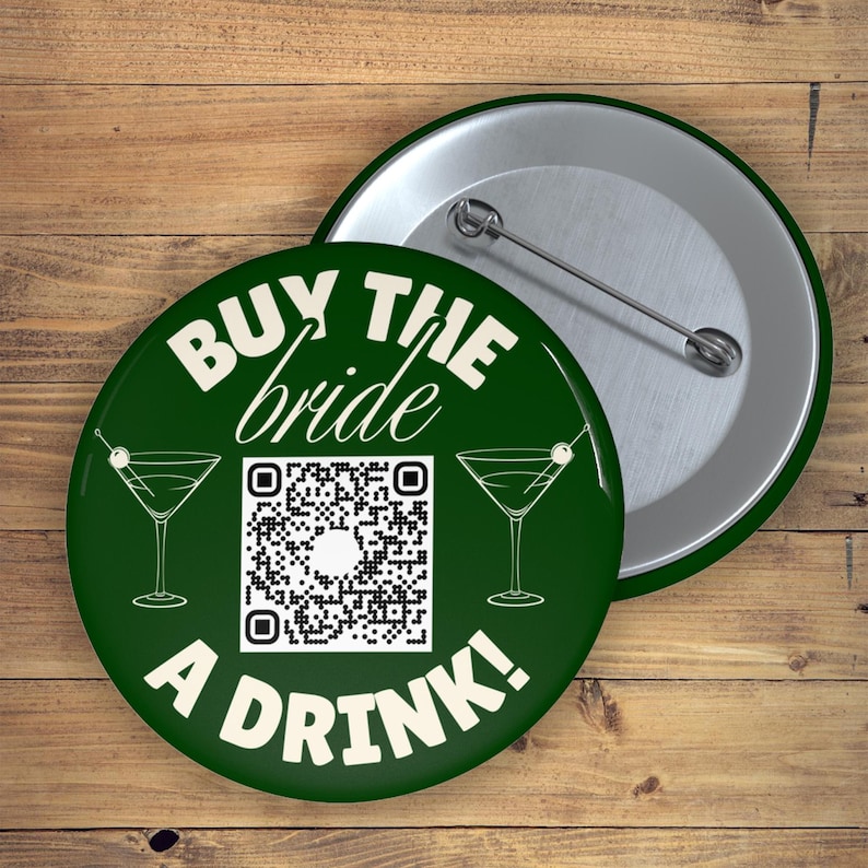 Camp Bachelorette Custom Buttons, Buy the Bride a Drink Button, Camp ...