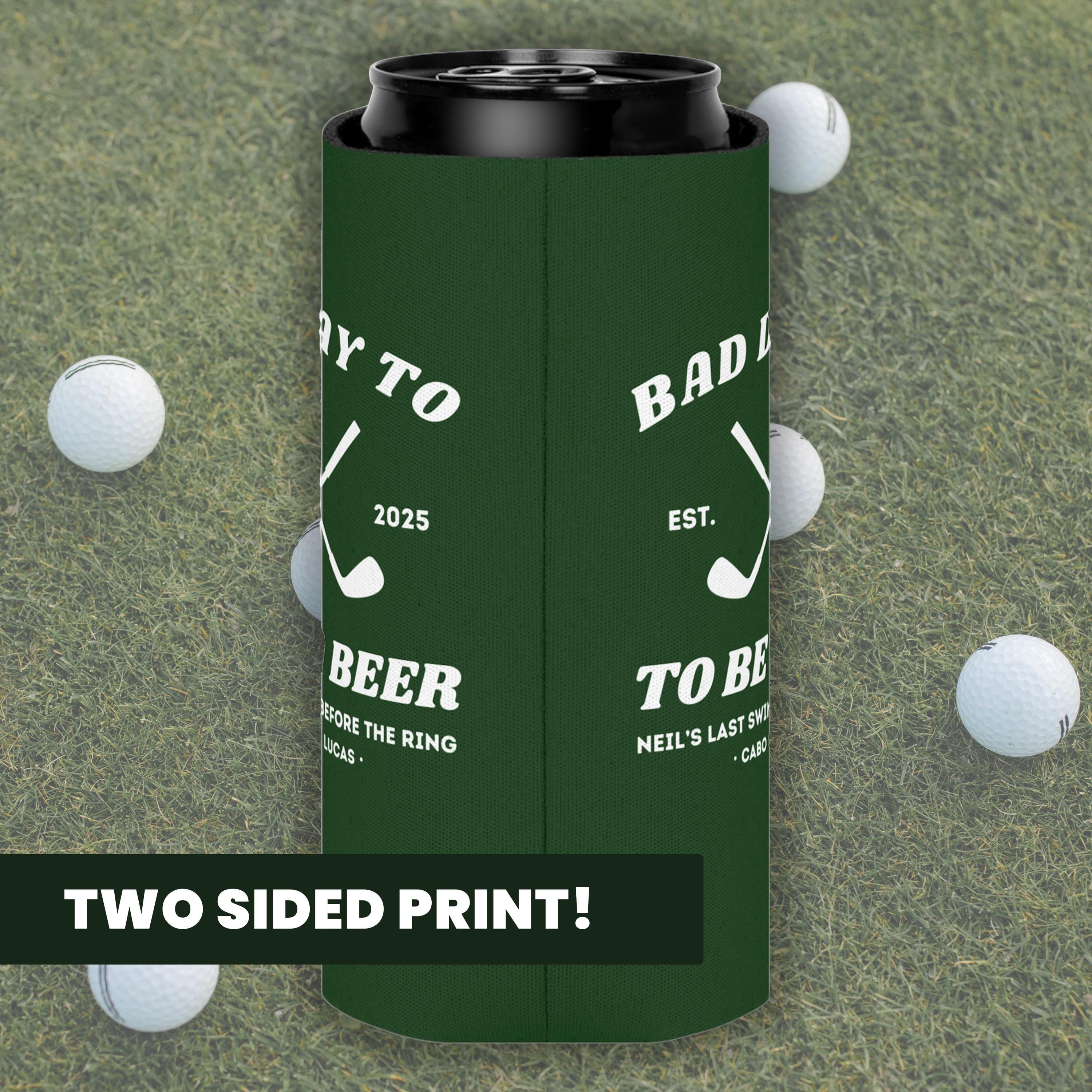 Custom Bachelor Party Beer Hugger, Golf Can Cooler, Bachelor Party ...