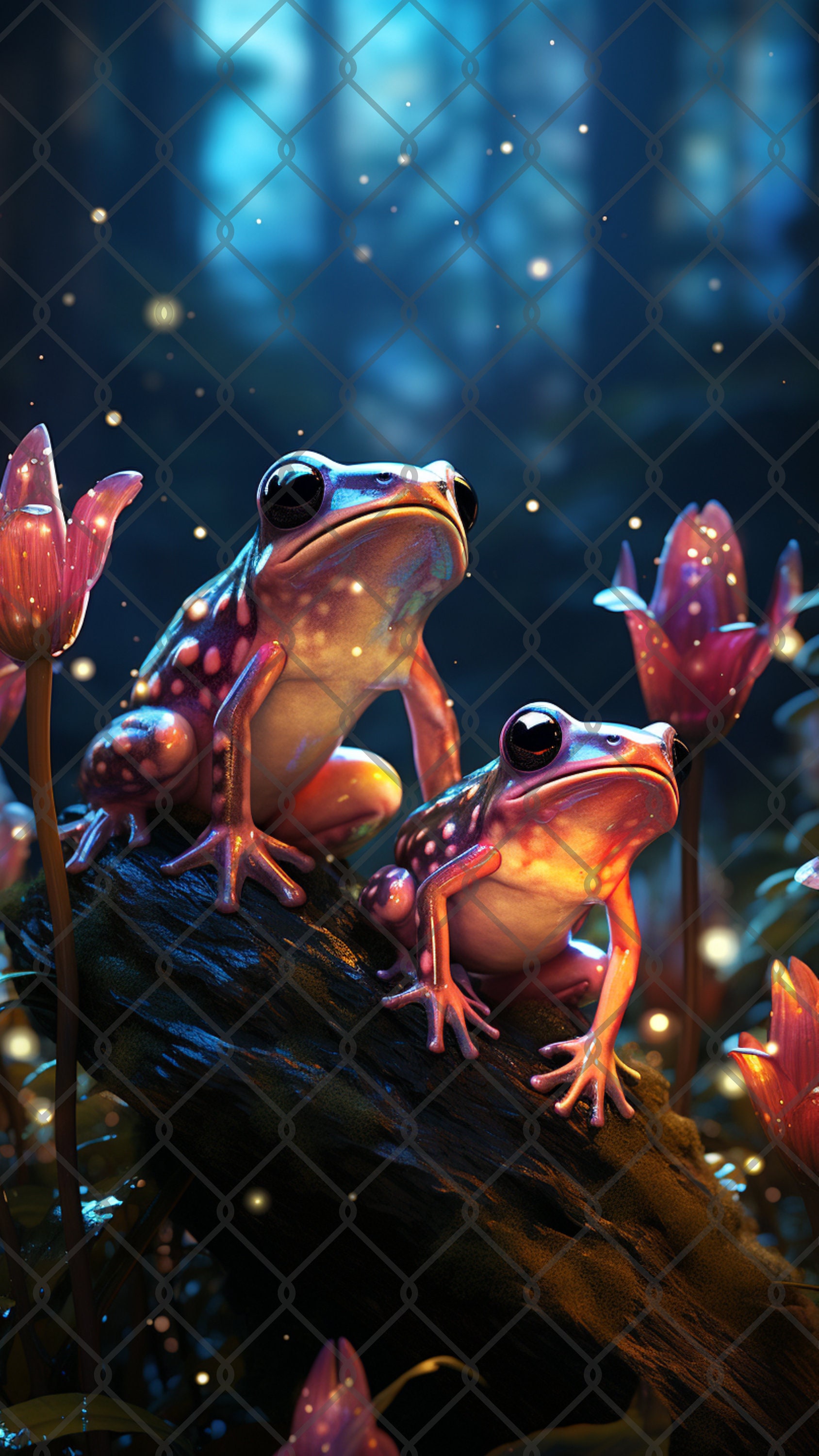 2 High Resolution Smartphone Wallpapers, Cute Tree Frogs iPhone ...