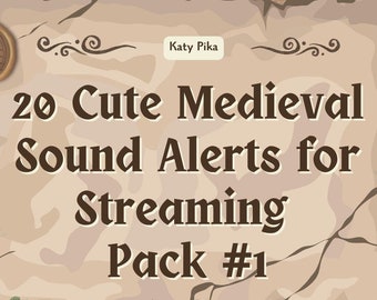Cute Minimal Twitch Sound Alerts for Streaming Pack 1 Audio Alerts ...