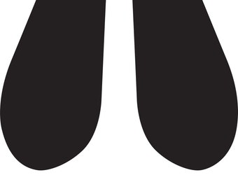 Deer Hoof Print Vector .eps, .svg, .dxf & 1 .png Vinyl Cutter Ready, T ...