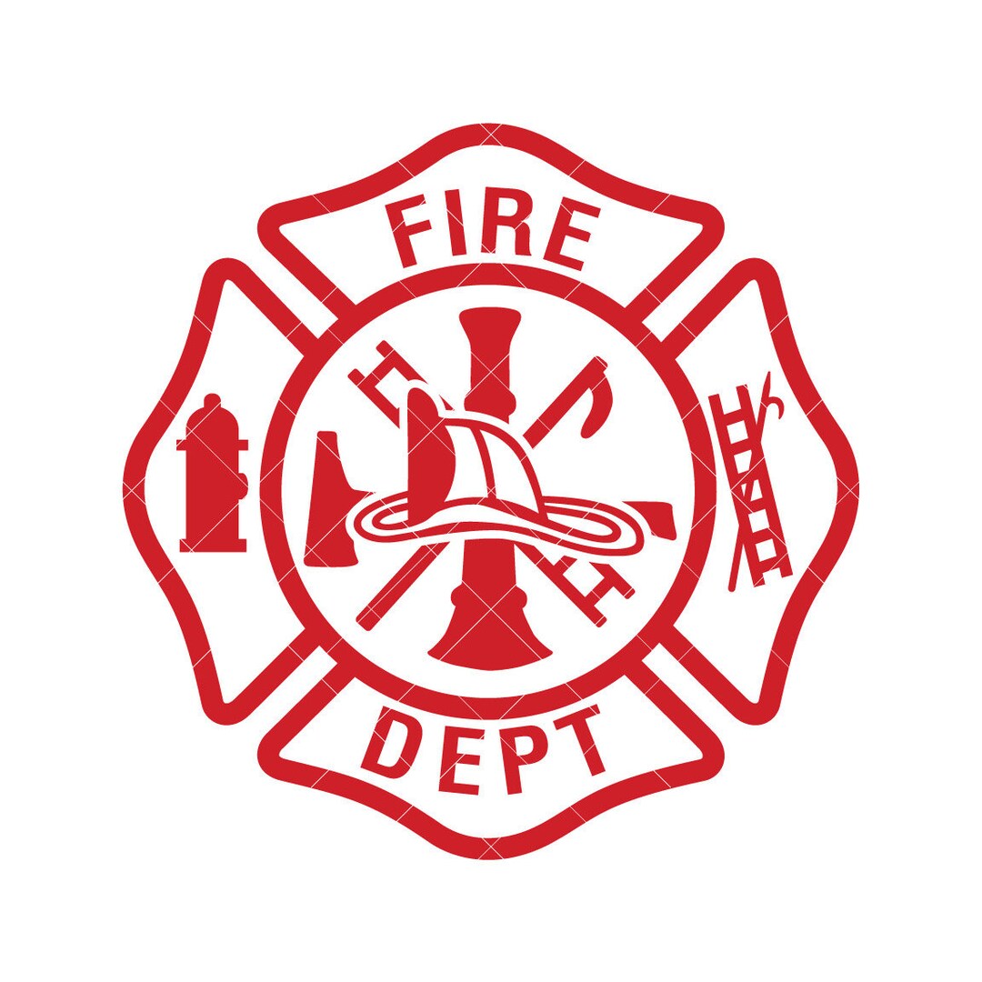 Fire Department Digital Download Clipart - Vector .eps, .dxf, .svg ...