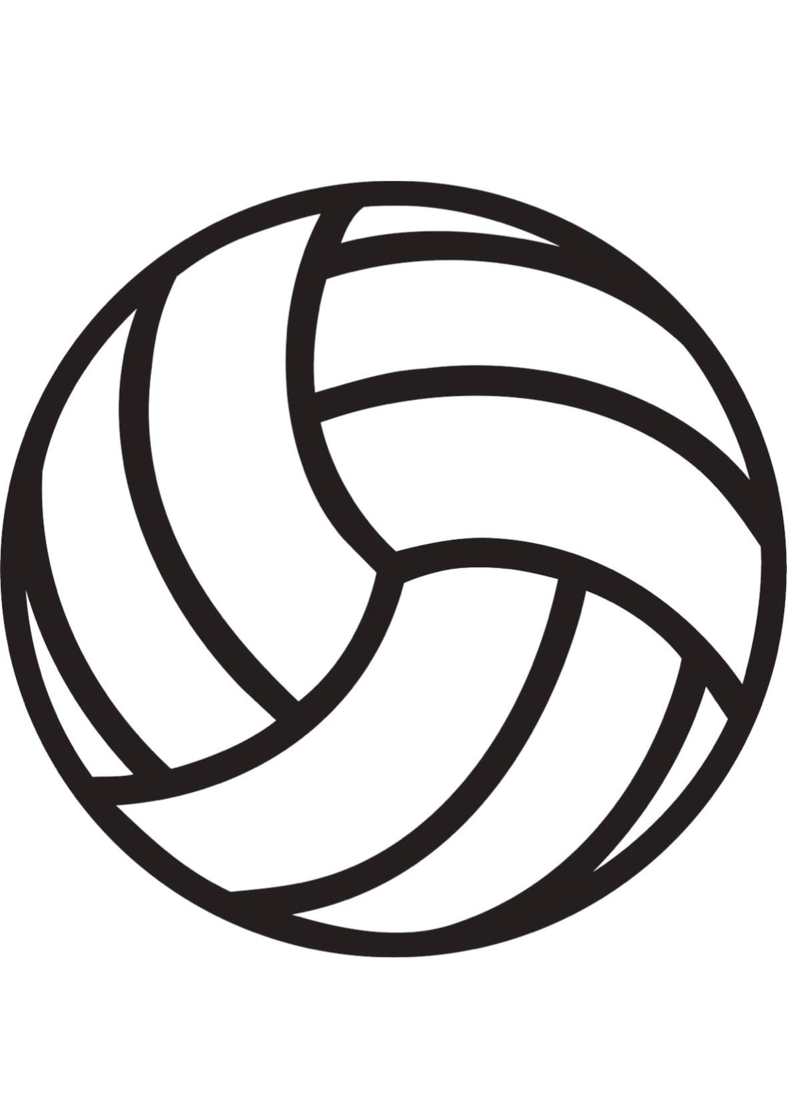 Volleyball Digital Download Clipart - Vector .eps, .dxf, .svg, .png - Etsy