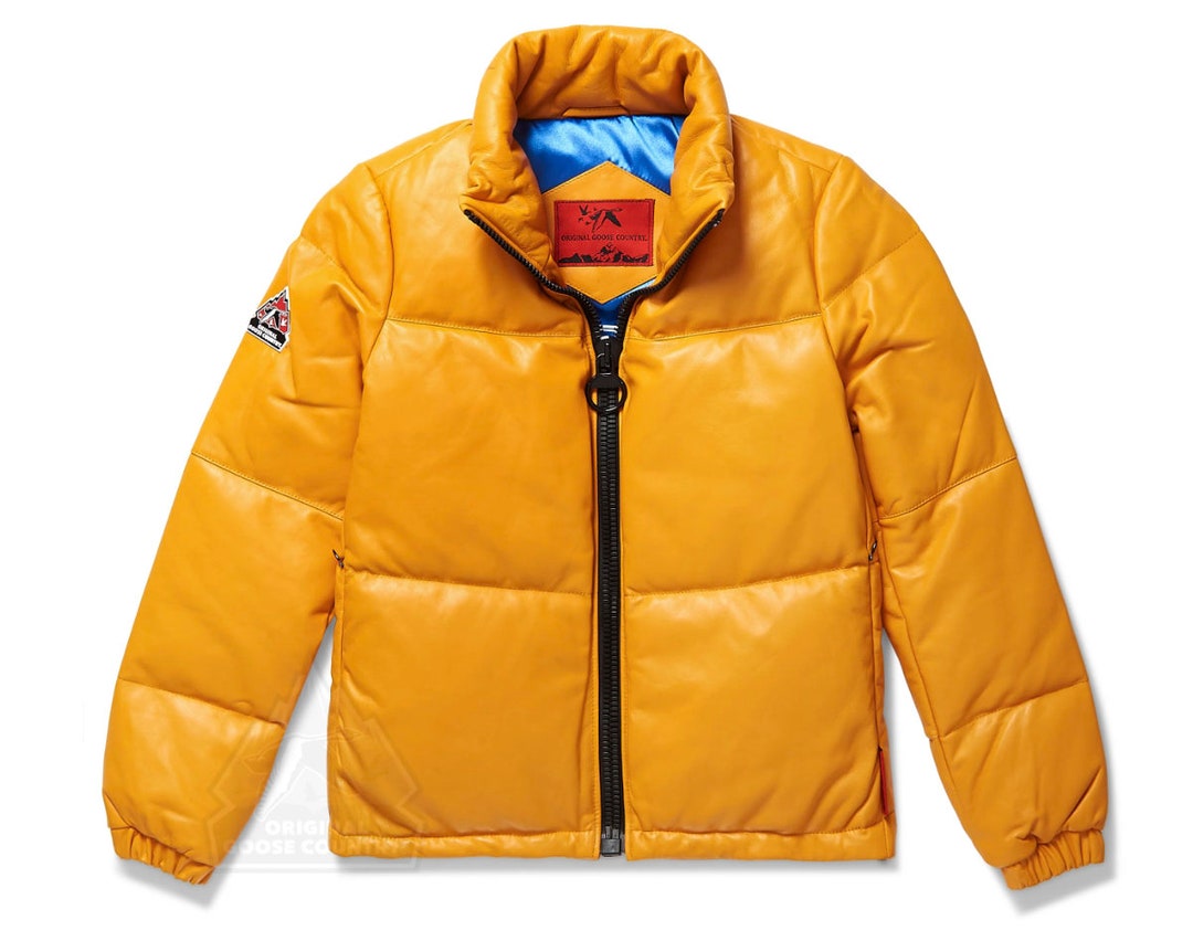 Original Goose Country Women's Handmade Yellow Lambskin Leather Goose ...