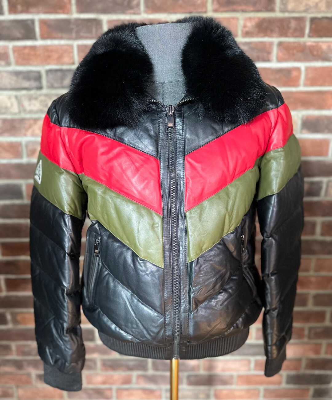 Original Goose Country Men's Lambskin Leather Goose Down Jacket: Fox ...