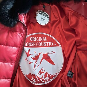 Original Goose Country Men's Bubble Lamb Skin Leather & Goose Down ...