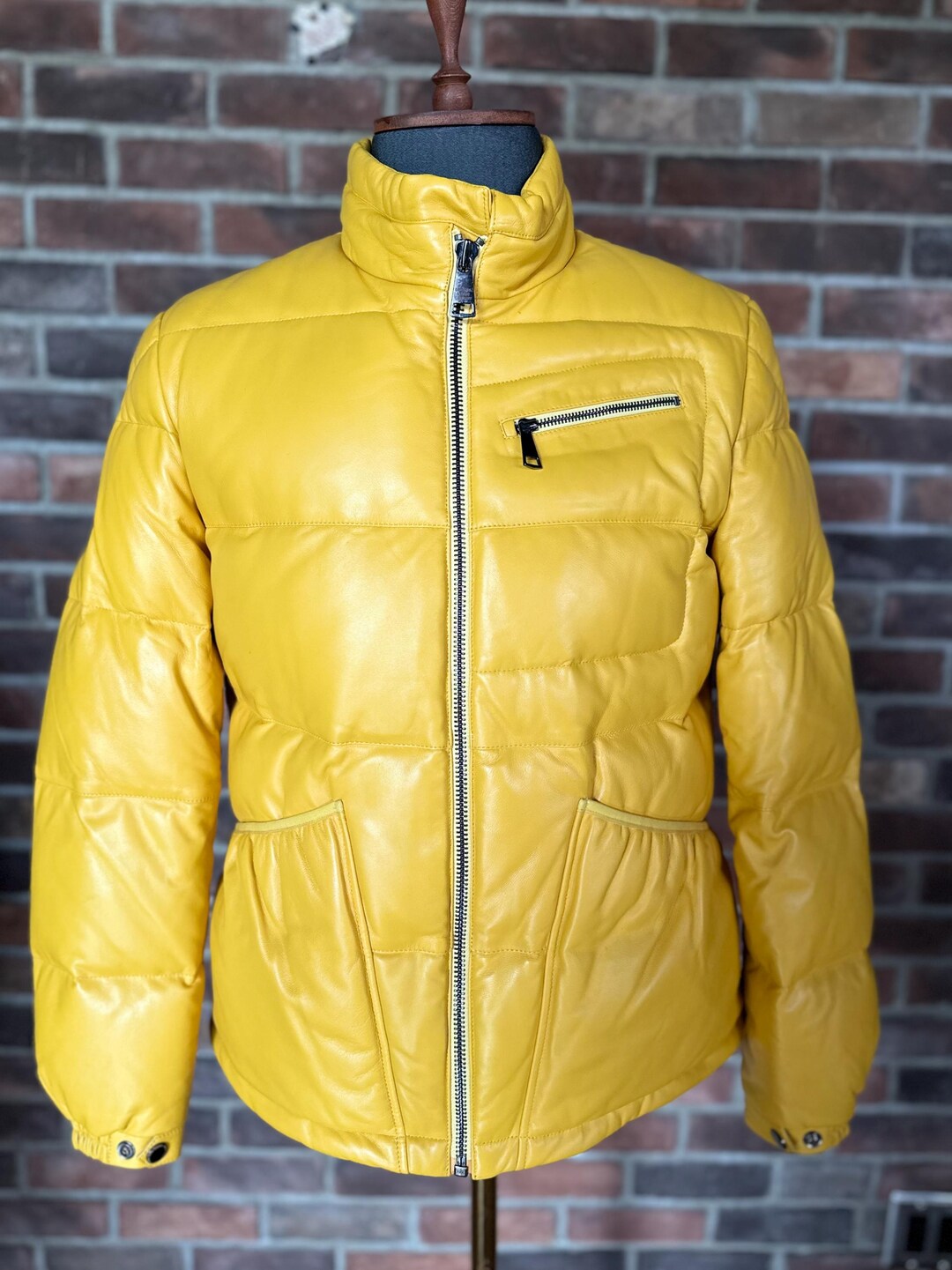 Original Goose Country Men's Handmade Lambskin Leather Goose Down ...