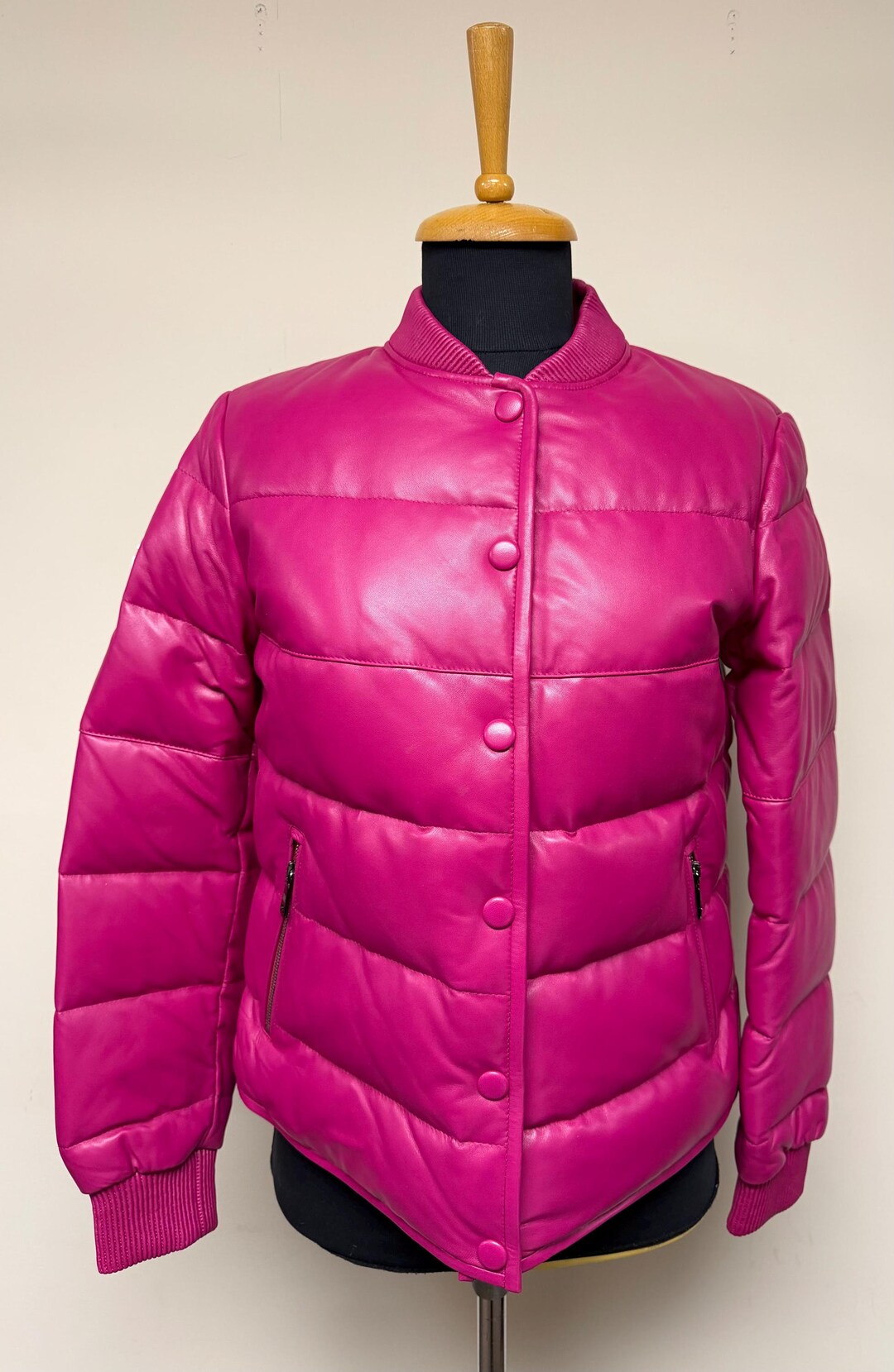 Original Goose Country Women's Handmade Pink Lambskin Leather Goose ...
