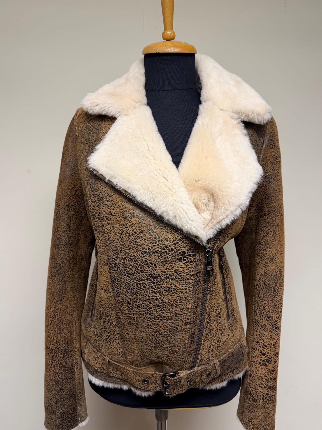 Original Goose Country Women's Handmade Sheepskin Shearling Jacket ...