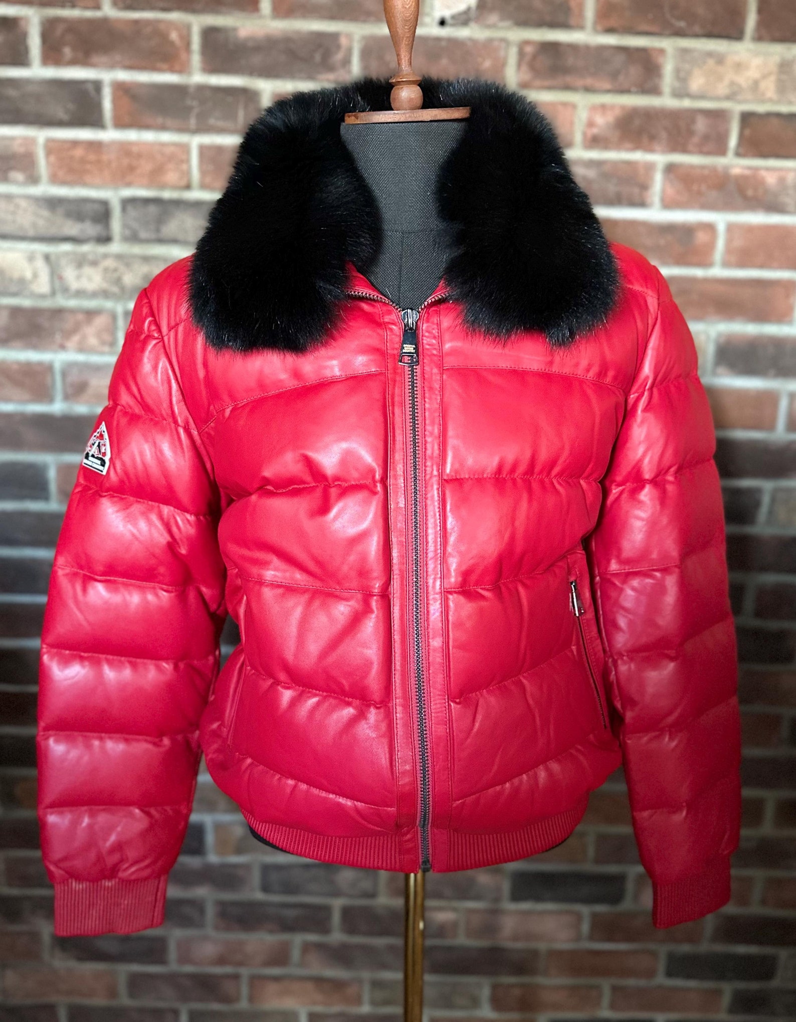 Original Goose Country Men's Bubble Lamb Skin Leather & Goose Down ...