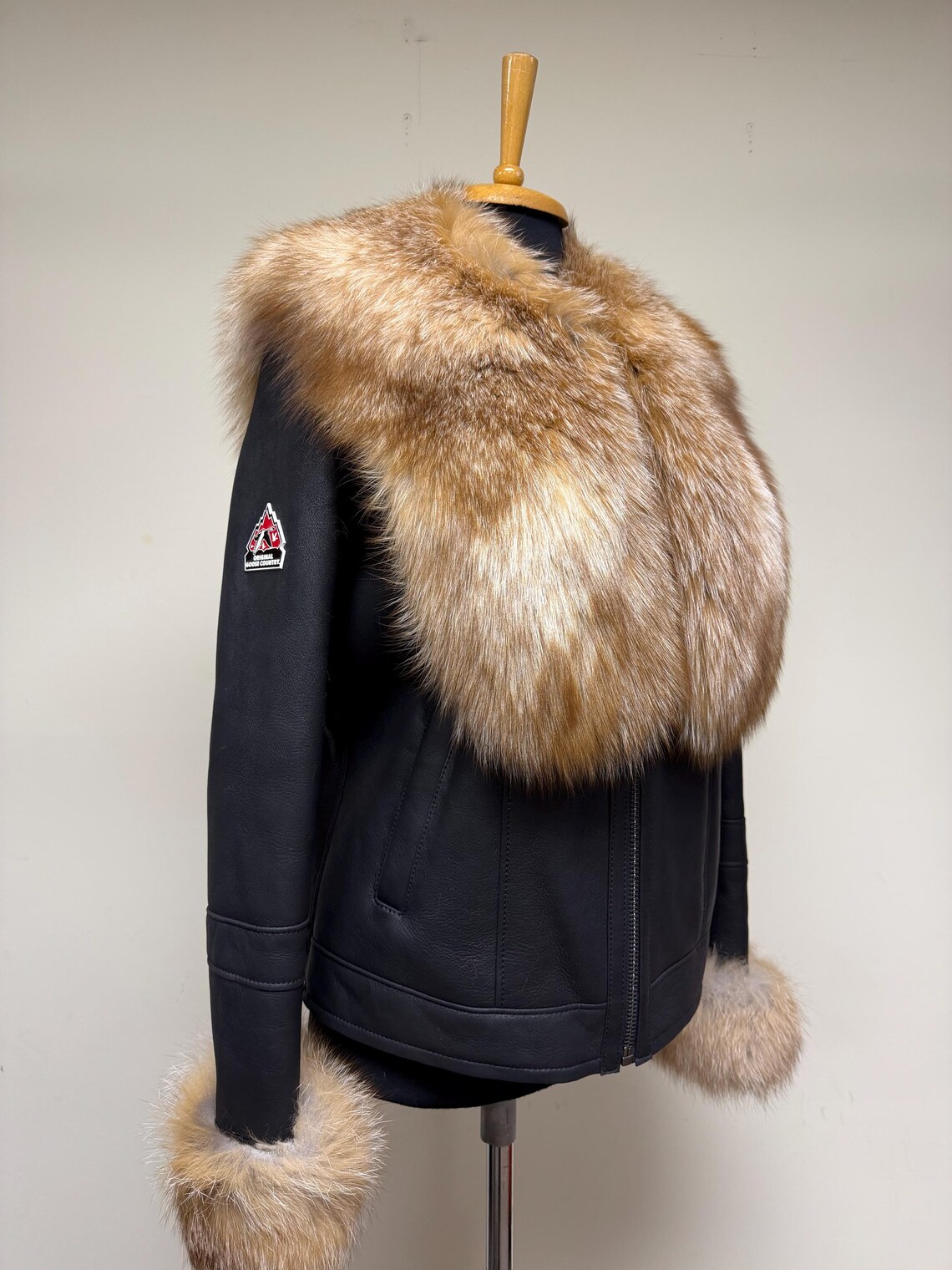 Original Goose Country Handmade Sheepskin Shearling Jacket: Women's Fox ...