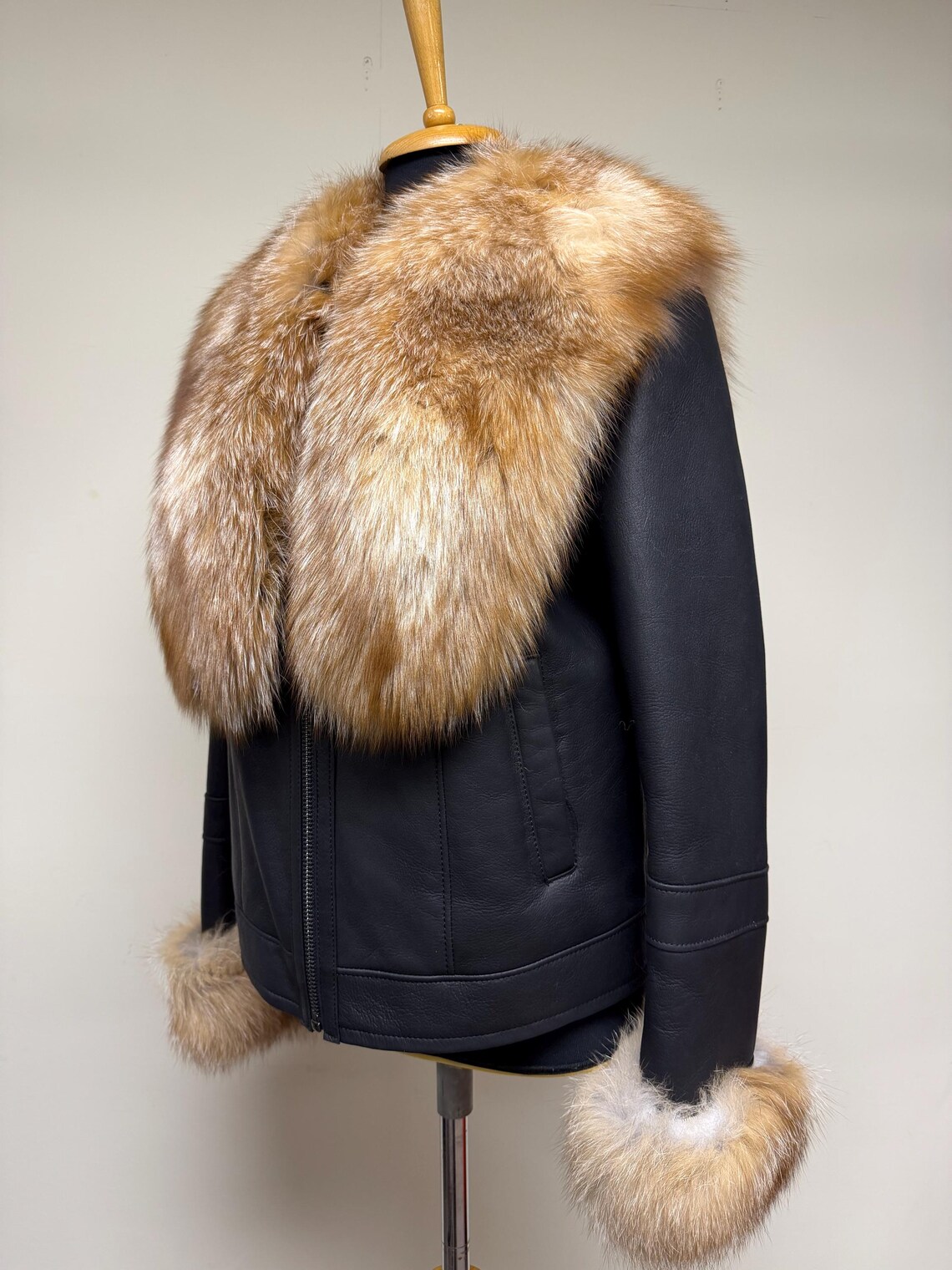Original Goose Country Handmade Sheepskin Shearling Jacket: Women's Fox ...