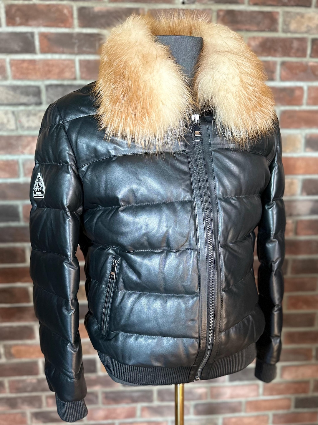 Original Goose Country Men's Lambskin Leather Goose Down Jacket With ...