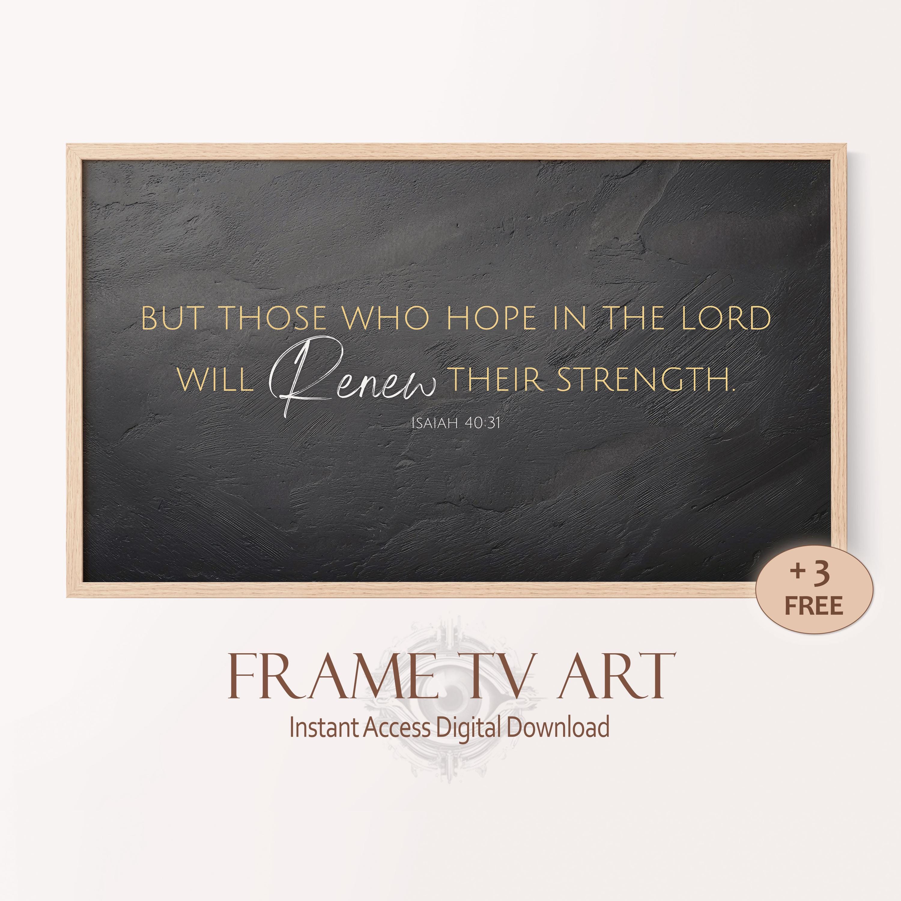 Frame TV Bible Verse Wall Art Inspiration, Samsung Frame TV Modern ...