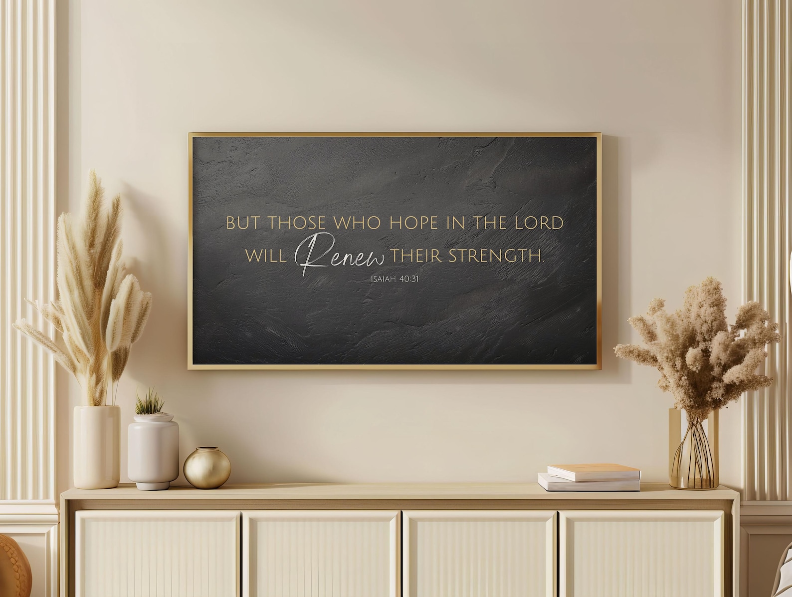 Frame TV Bible Verse Wall Art Inspiration, Samsung Frame TV Modern ...