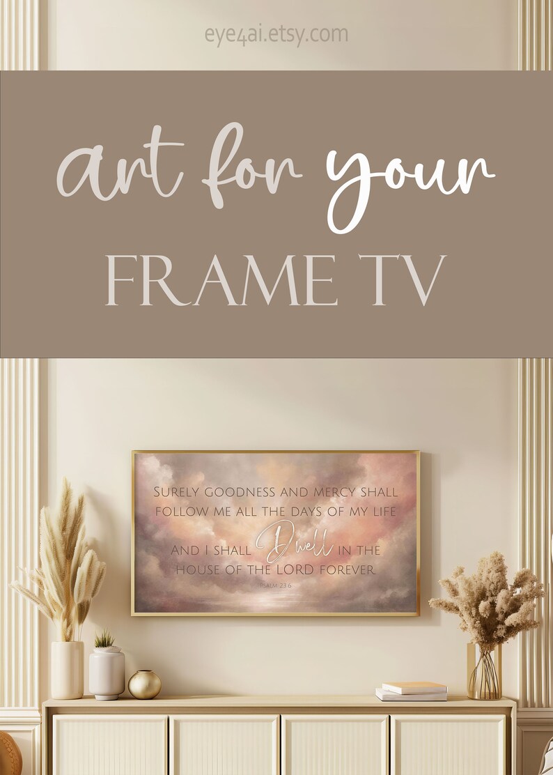 Christian Frame TV Bible Verse Wall Art, Samsung Frame TV Art ...