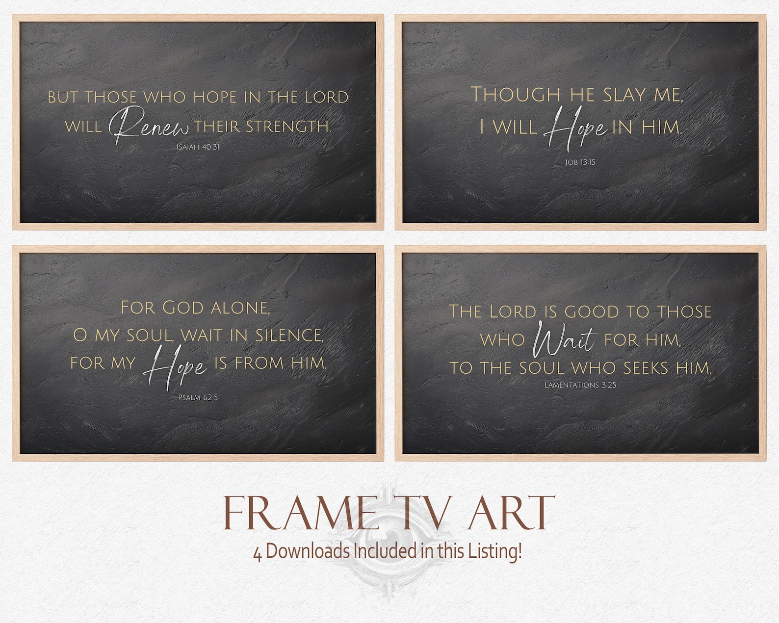 Frame TV Bible Verse Wall Art Inspiration, Samsung Frame TV Modern ...