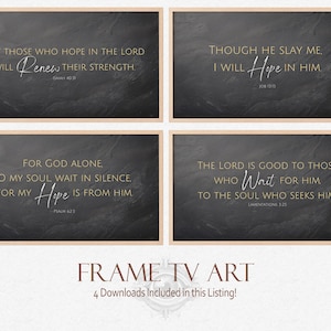 Frame TV Bible Verse Wall Art Inspiration, Samsung Frame TV Modern ...