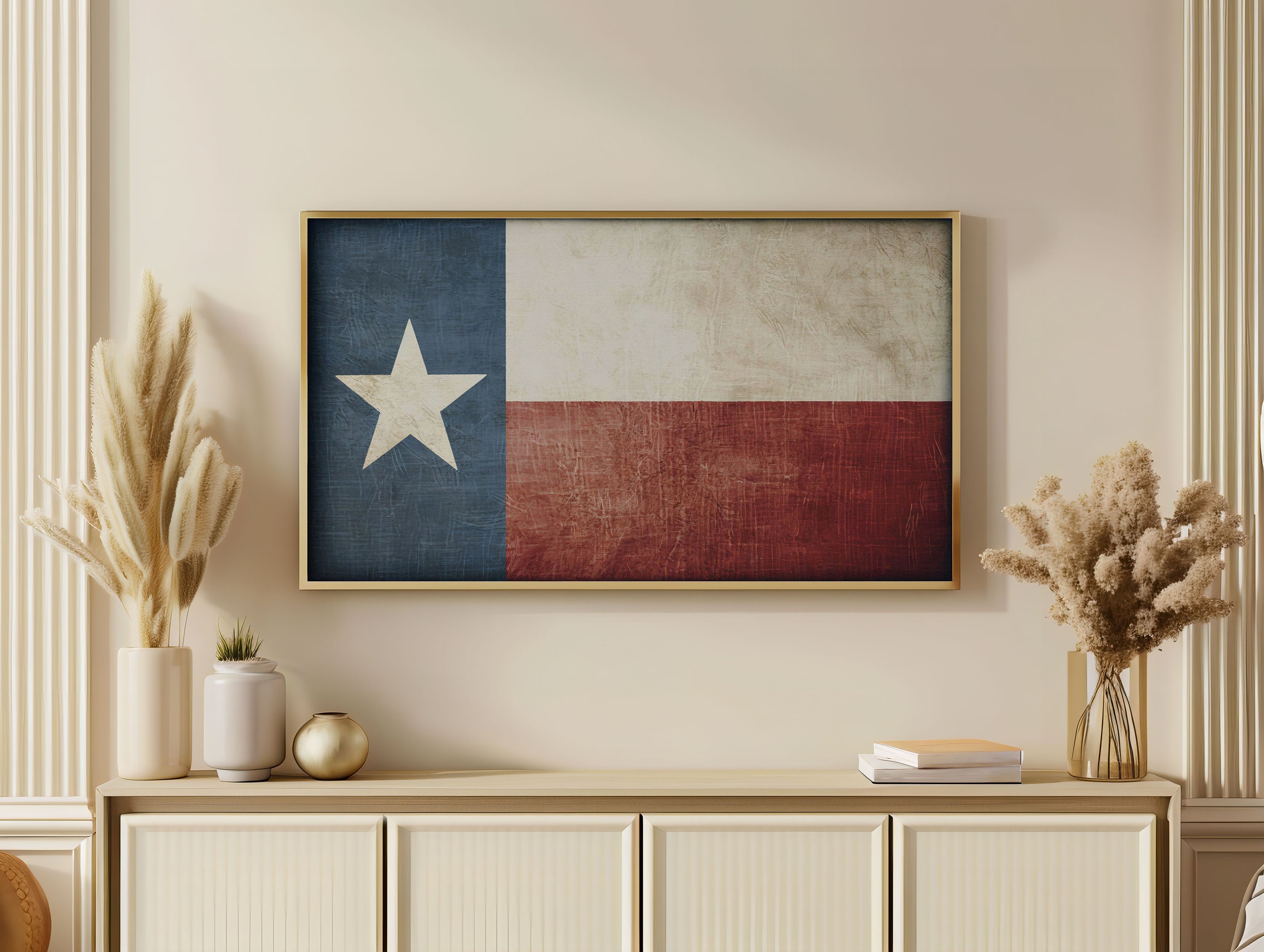 Southwest Frame TV Art Texas Flag Wallpaper for Western Aesthetic ...