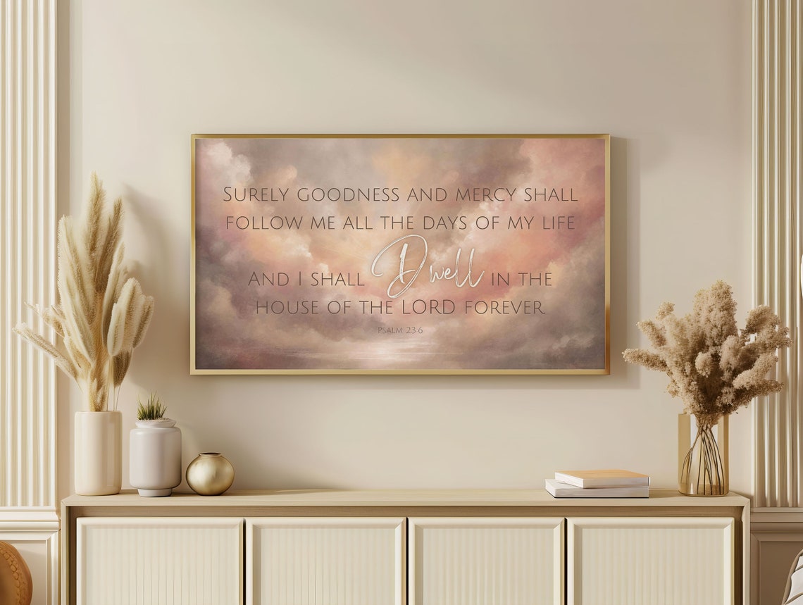 Christian Frame TV Bible Verse Wall Art, Samsung Frame TV Art ...