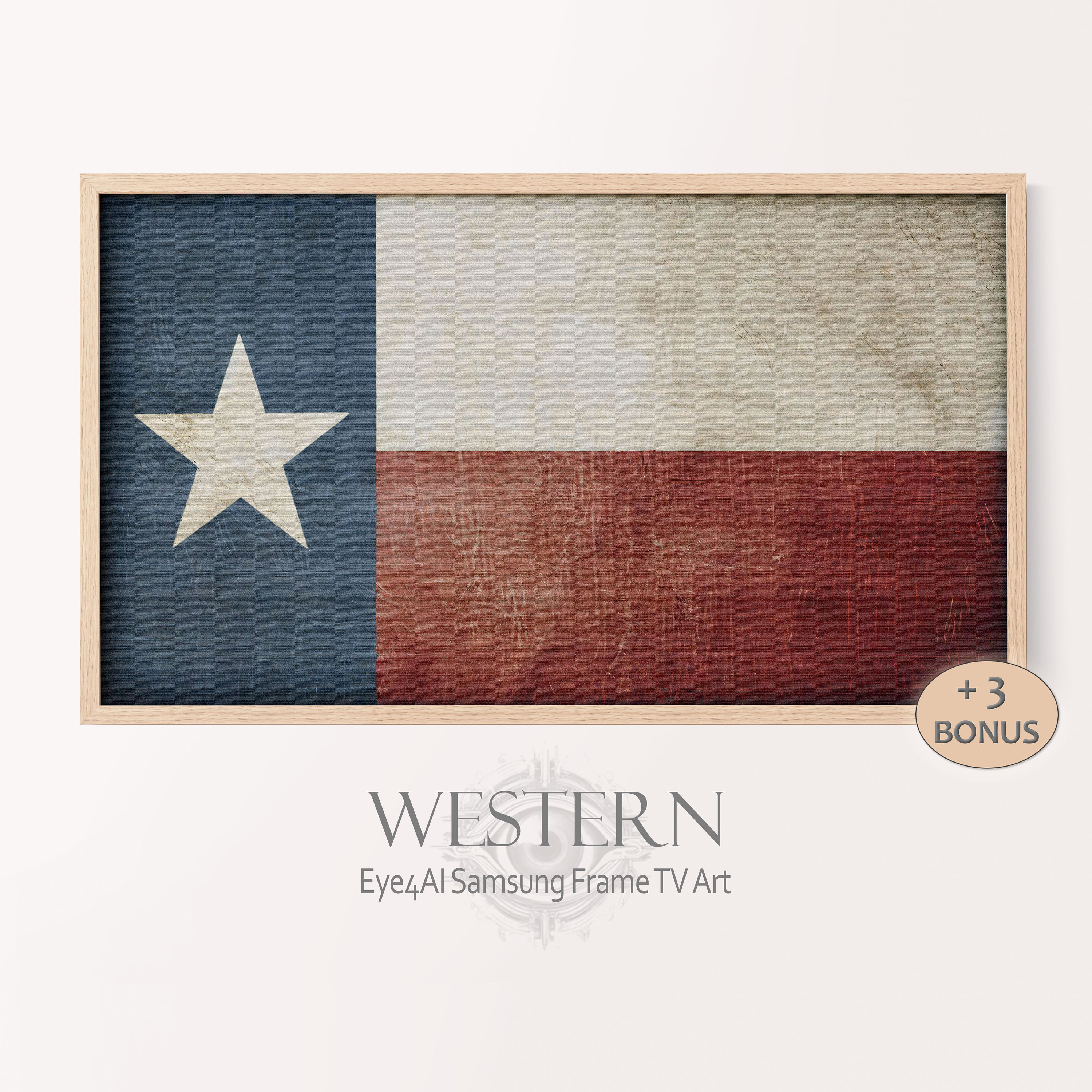 Southwest Frame TV Art Texas Flag Wallpaper for Western Aesthetic ...