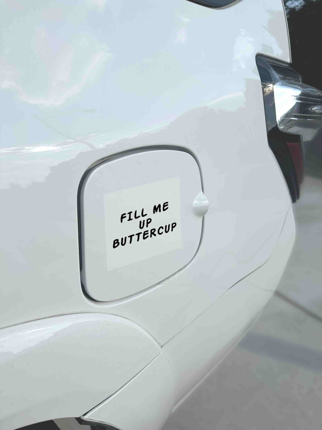 Hilarious Car Decal | Fill Me up Buttercup | Gas Tank Sticker | Adult ...