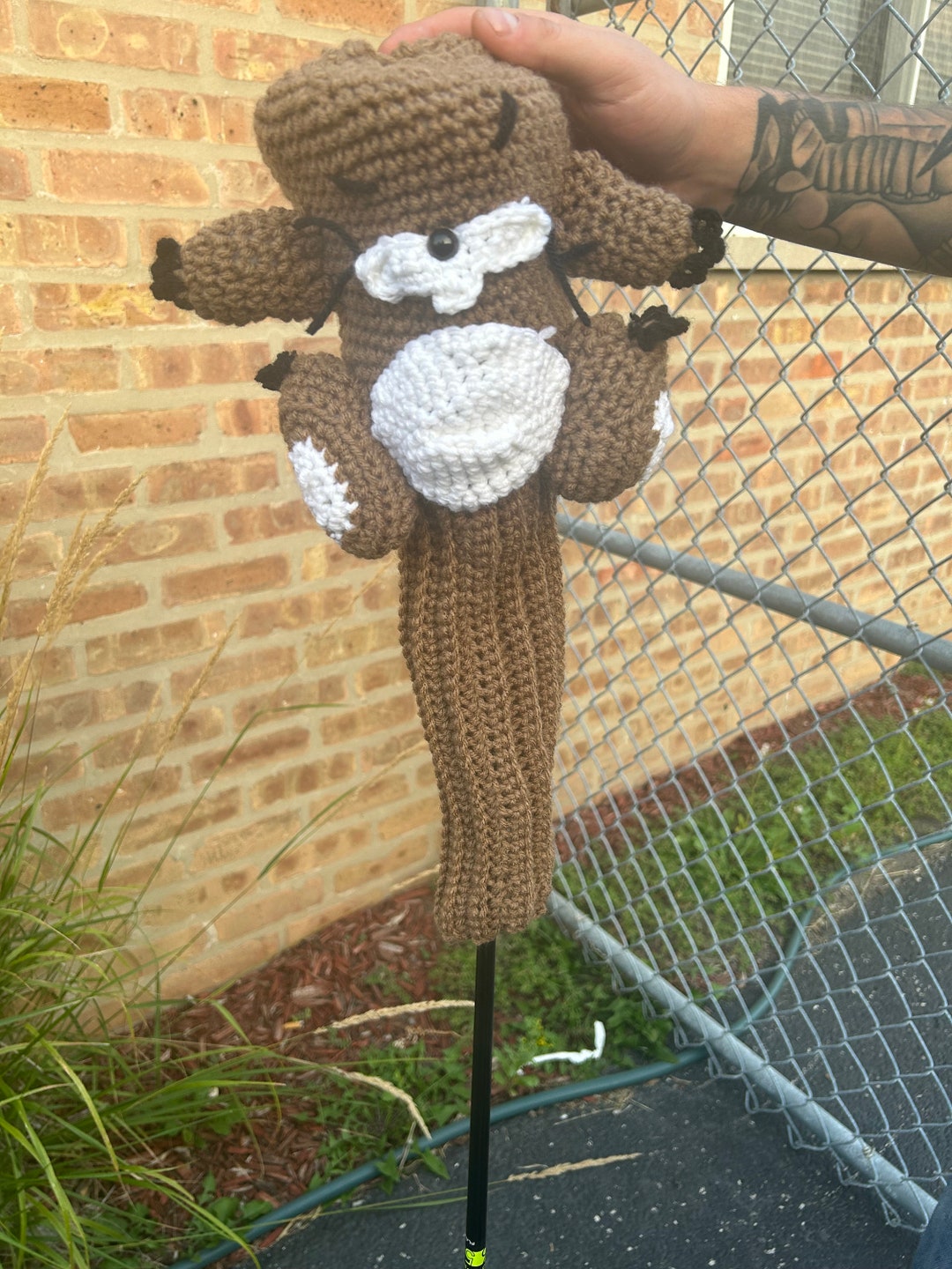 Crochet Wacky Mole Golf Club Sleeve - Etsy