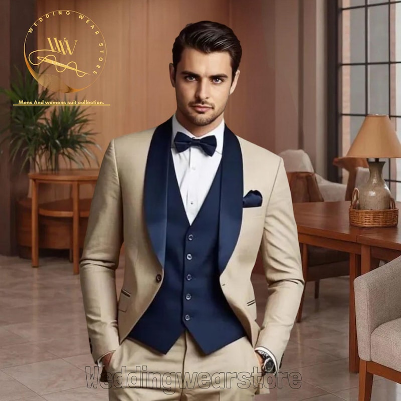Navy Suit 44 - Etsy