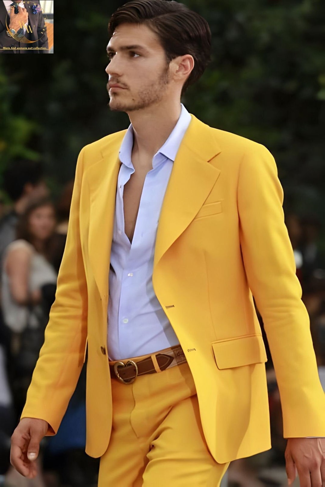 Yellow Suit for Men, Wedding Wear Two Piece Suit, Groom Stylish ...