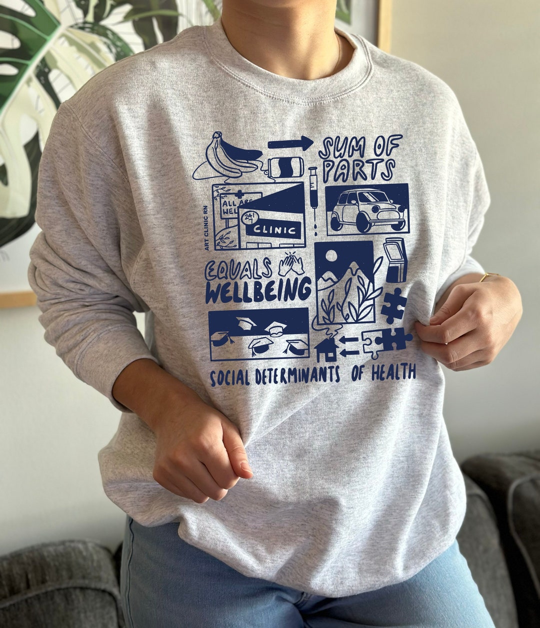 Social Determinants of Health Crewneck | Public Health Crewneck ...