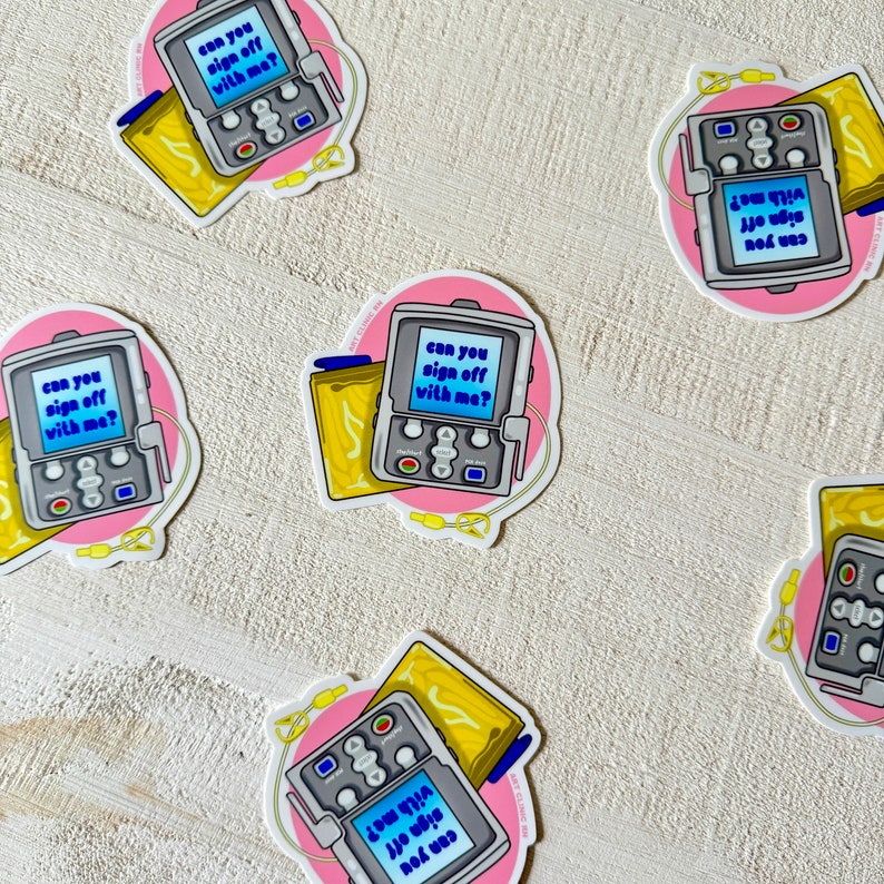Epidural Pump Obstetrics Vinyl Sticker | L&D Nurse Sticker, OB Nurse ...