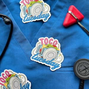 Toco Tuesday Vinyl Sticker | Labor and Delivery Nurse Sticker ...