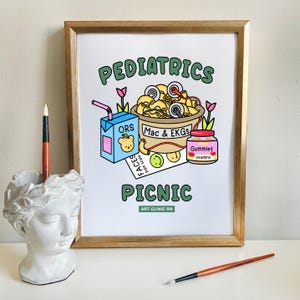 Pediatrics Picnic Art Print | Art Prints for Pediatric Nurses, Prints ...