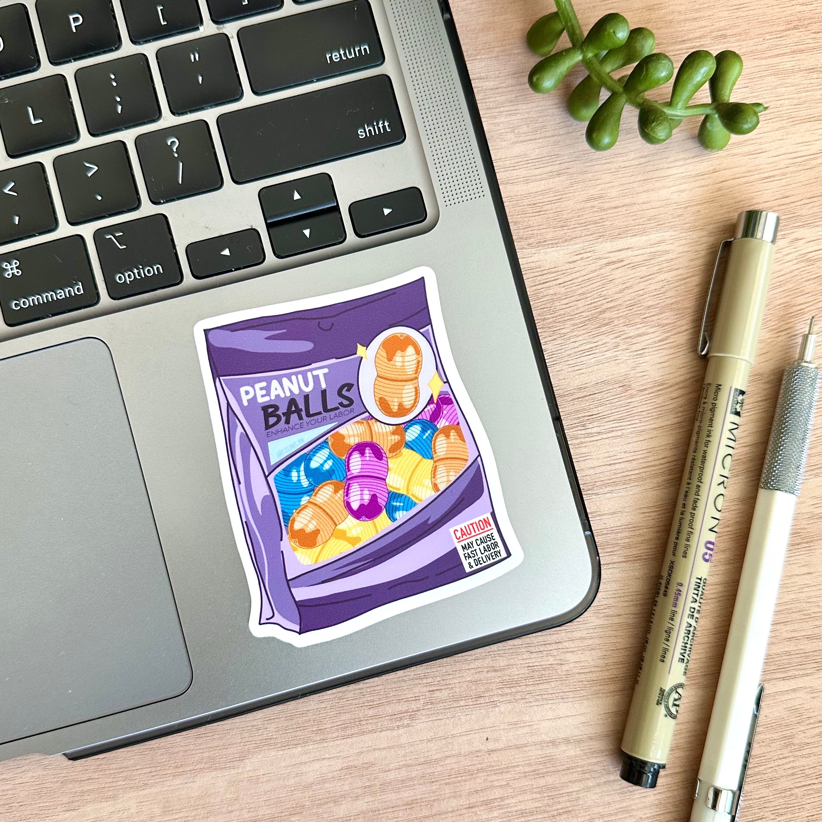 Peanut Balls Vinyl Sticker Labor and Delivery Nurse Sticker, OB Nurse ...