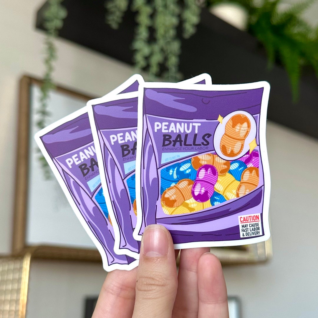 Peanut Balls Vinyl Sticker | Labor and Delivery Nurse Sticker, OB Nurse ...