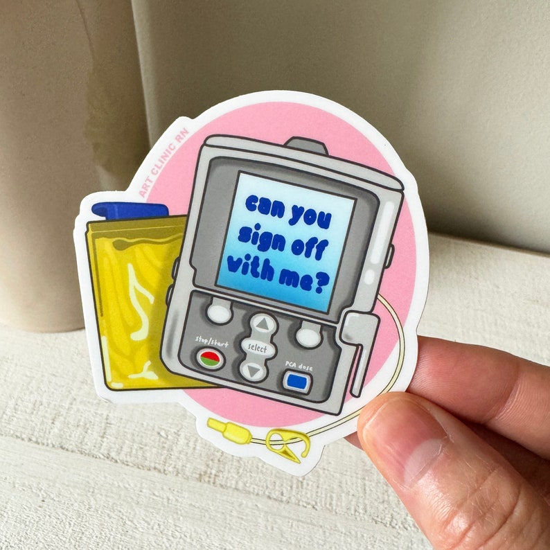 Epidural Pump Obstetrics Vinyl Sticker L&D Nurse Sticker, OB Nurse ...