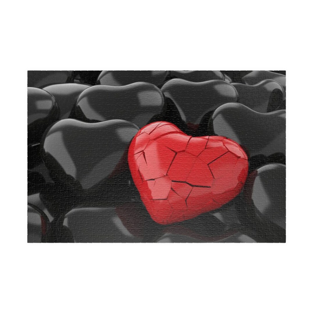 Broken Heart Jigsaw Puzzle (110, 252, 520, 1014-piece), Valentine's Day ...