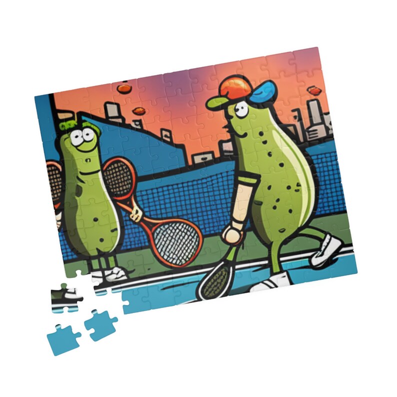 Pickleball Puzzle (110, 252, 520, 1014-piece), Puzzle Lover Gift ...