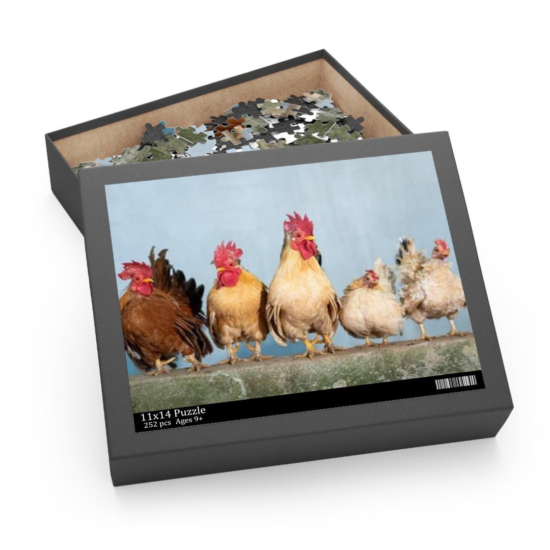 Chicken Puzzle 120, 252, 500-piece, Jigsaw Puzzle, Rooster Puzzle ...