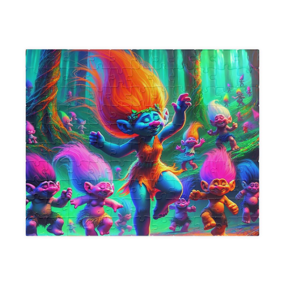 Dancing Trolls Puzzle, Fun Jigsaw Game for Kids and Adults, Colorful ...