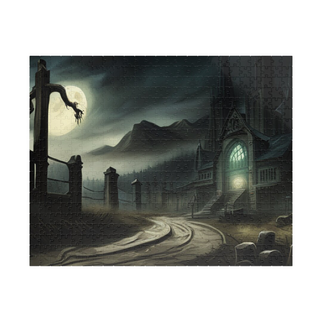 The Haunted Mansion Puzzle (110, 252, 520, 1014-piece), Spooky Puzzle ...