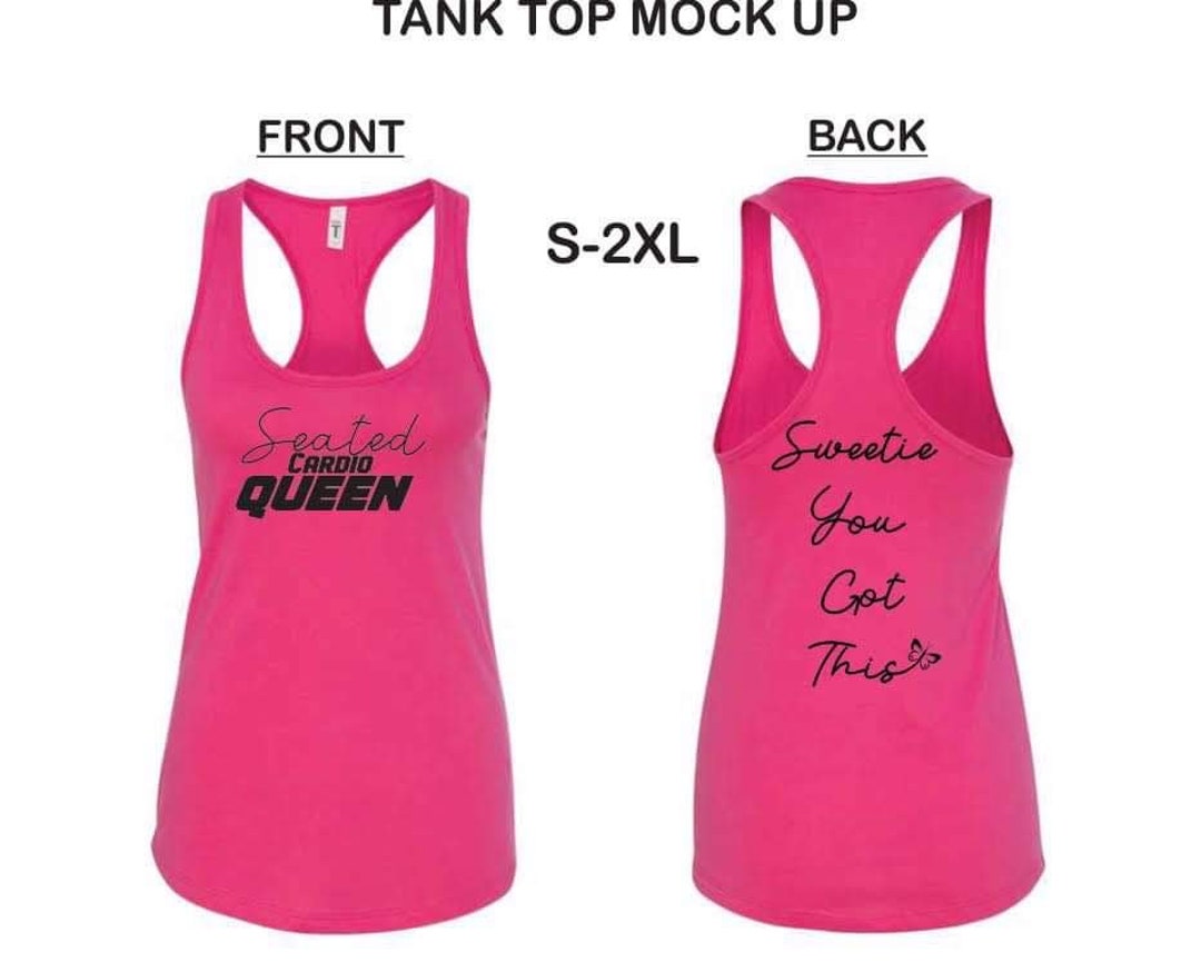 Seated Cardio Queen Tank - Etsy