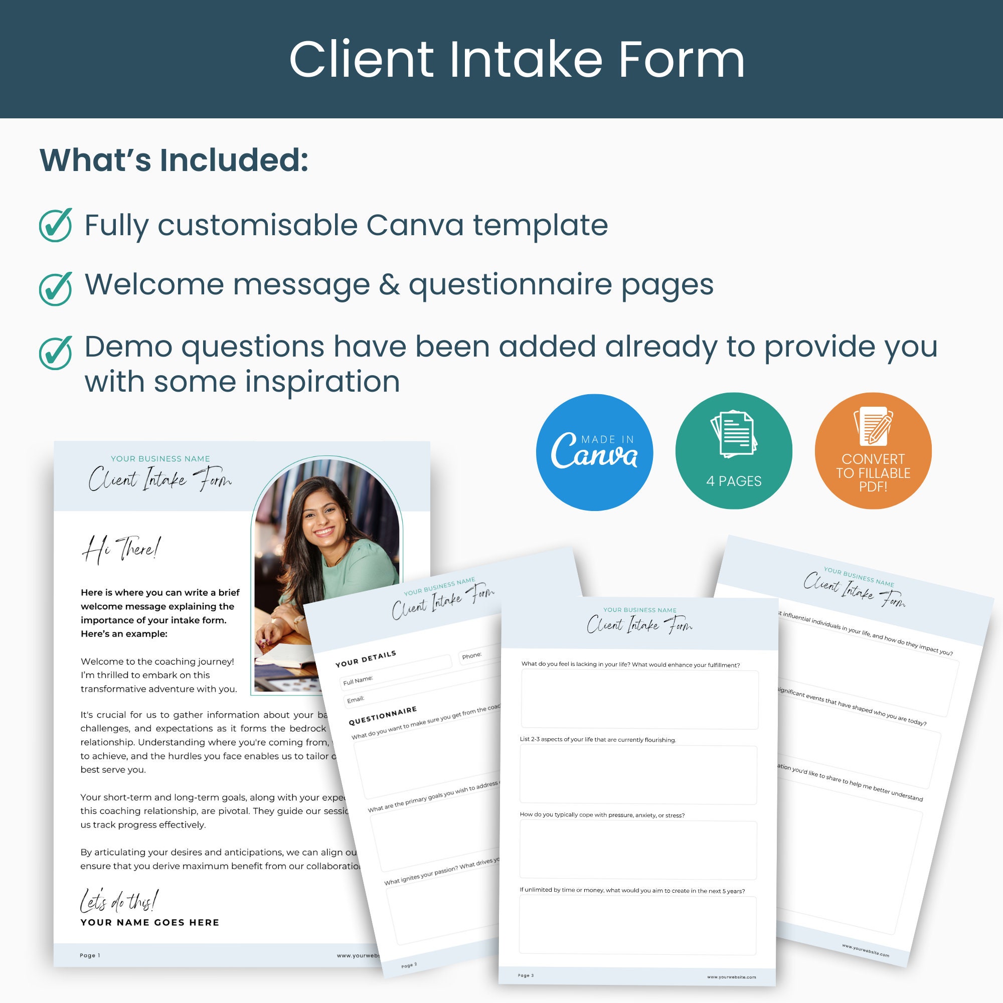 Life Coach Client Intake Form Streamline Your Paperwork, Establish ...