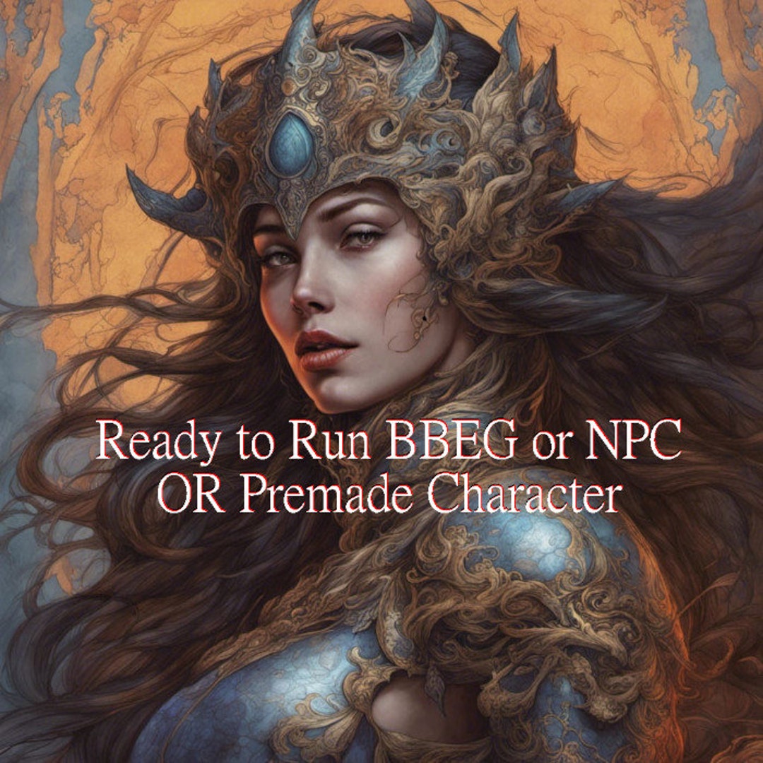 5E Supplement - Dnd Premade Character BBEG or NPC - Art and Complete ...
