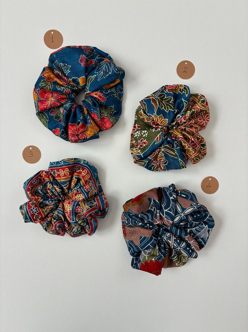 Japanese Oversized Scrunchie Bracelet: Japanese Cotton Hair Accessory ...