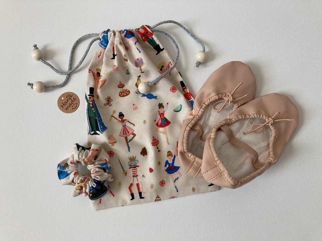 Nutcracker Ballet Bag & Scrunchie Set: Handmade Cotton Dance Bag - Etsy