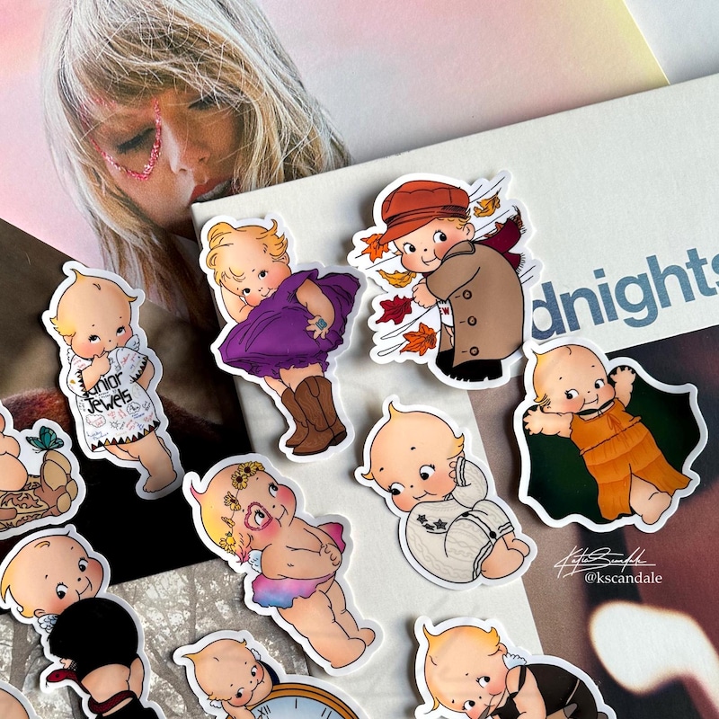 Kewpie Doll Sticker - Etsy